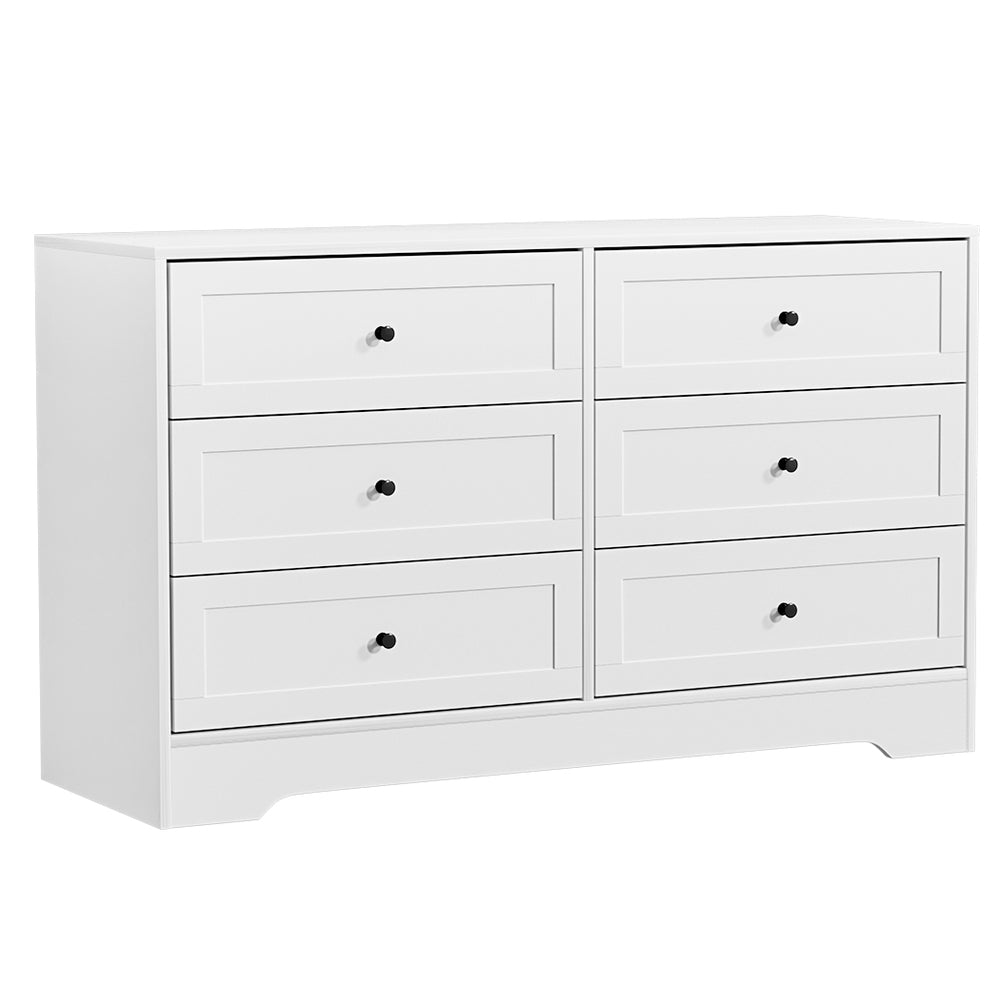 New Hamptons shaker style lowboy chest of drawers / buffet with free d ...