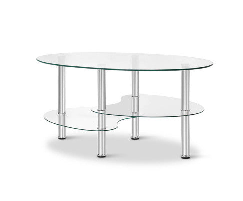 3 Tier Glass Coffee Table – Eliza Bentley